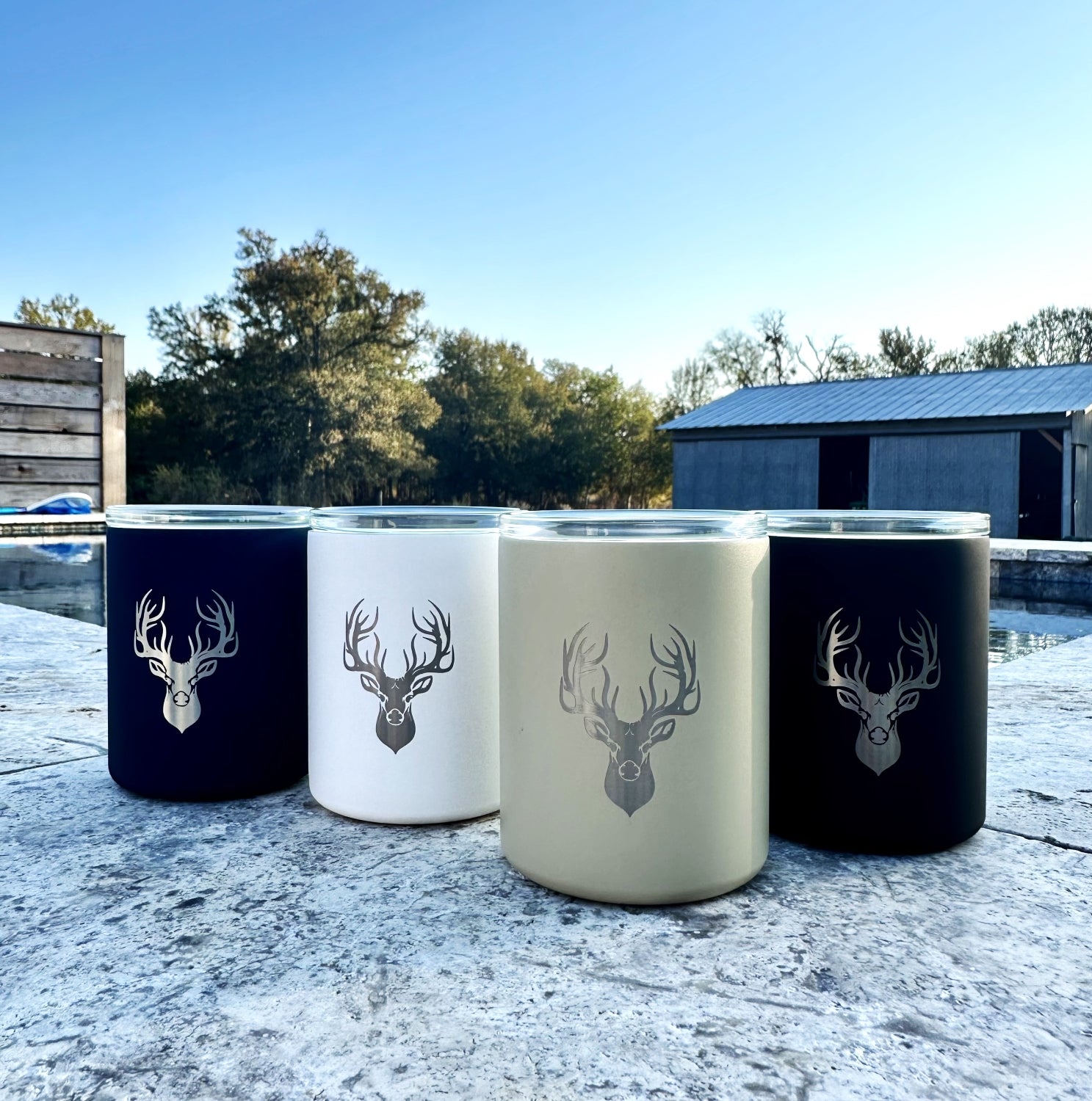 Limited Edition Deer Hunter Set of 4 Whiskey Glasses – STEVEN WICK